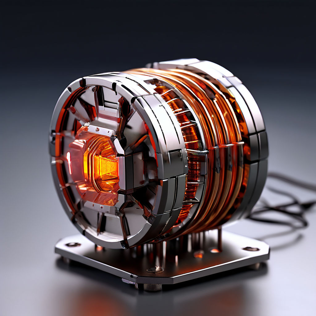 Iron core inductor captured from a side profile by MOHIT SETHI - Playground