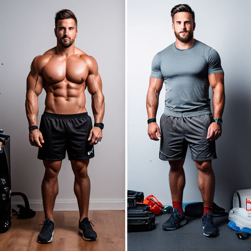 Two men strong leg transformation before and after by IH Raihan ...