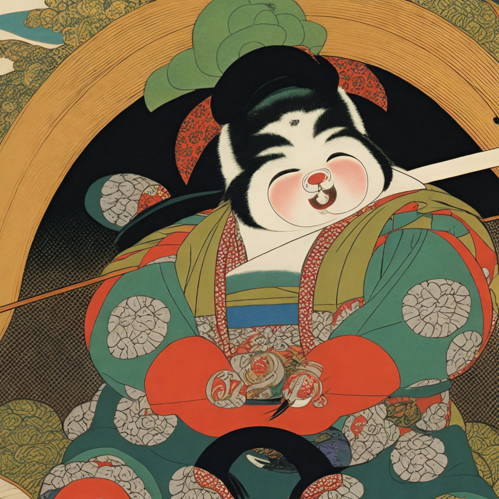 A YOKAI TEDDY BEAR IN THE STYLE OF KUNIYOSHI AND YOSHITOSH... by Frank ...