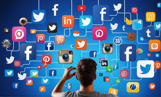 A creative and vibrant image showing various social media pl... by ...