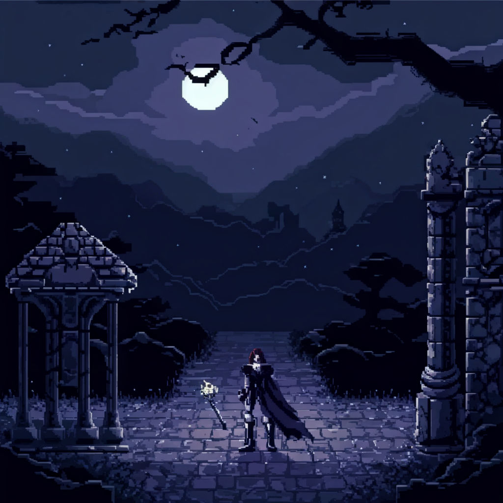 Dark fantasy world released as a pixel art 2D game character by ghost ...