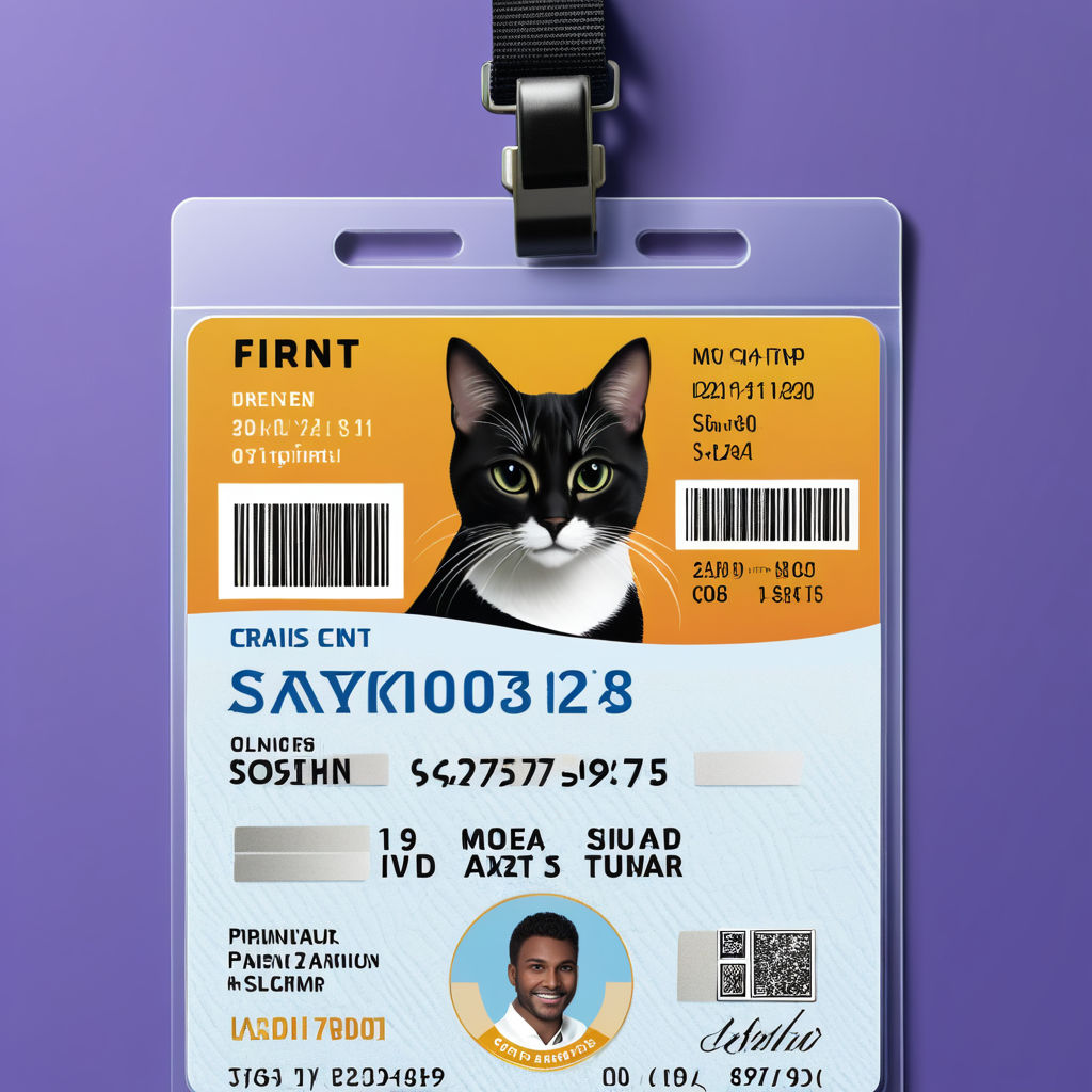Cat ID card design by 원더냐옹쓰 - Playground