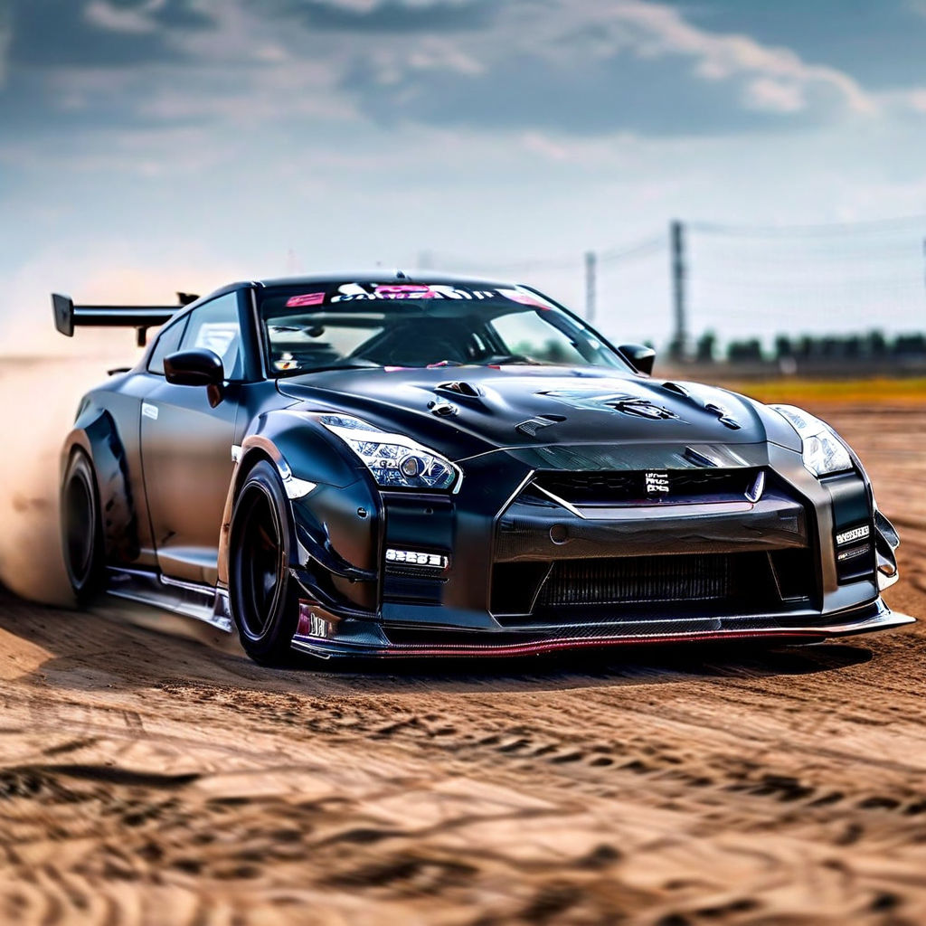 Nissan GT-R r35 drift racing by Zsolt Vangel - Playground