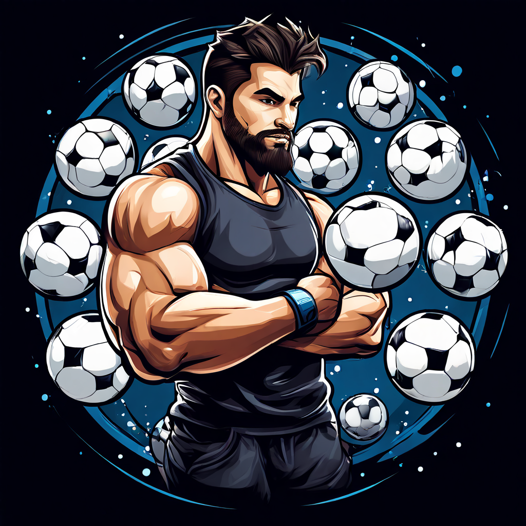 Generate a picture of a muscular arm with a big bizeps surro... by ...