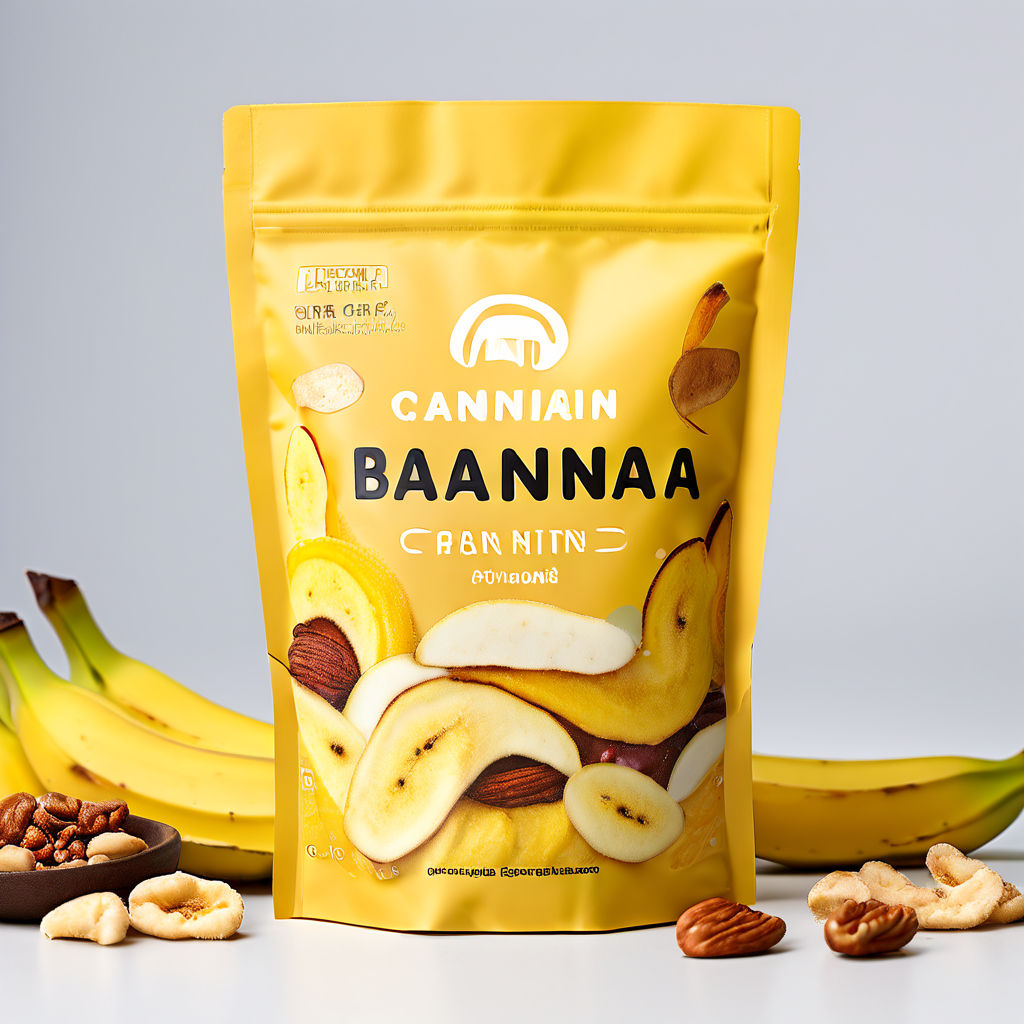 Stand-up pouch packaging design for premium banana chips fea... by Ajay ...