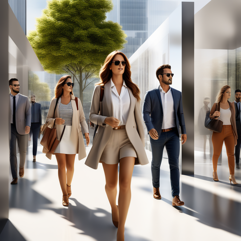 People in architectural renderings which are blurred to make... by Grace Lyons - Playground