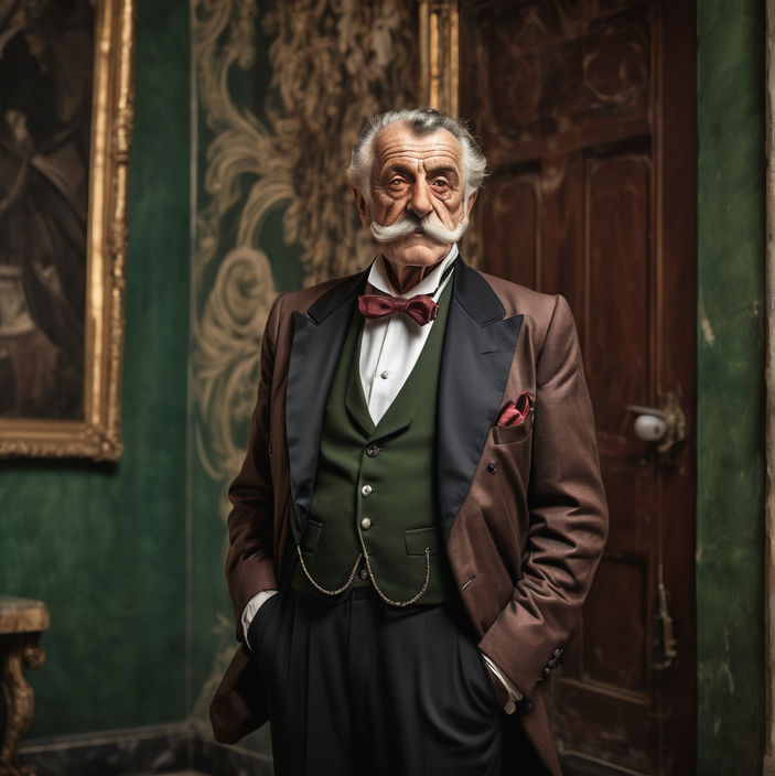 72 year old italian strict rich father wearing formal clothe... by ...