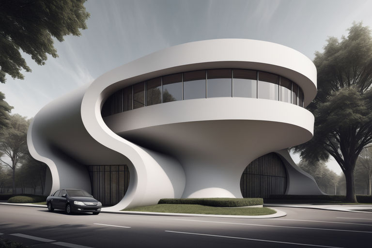 S curve shaped building by playai - Playground