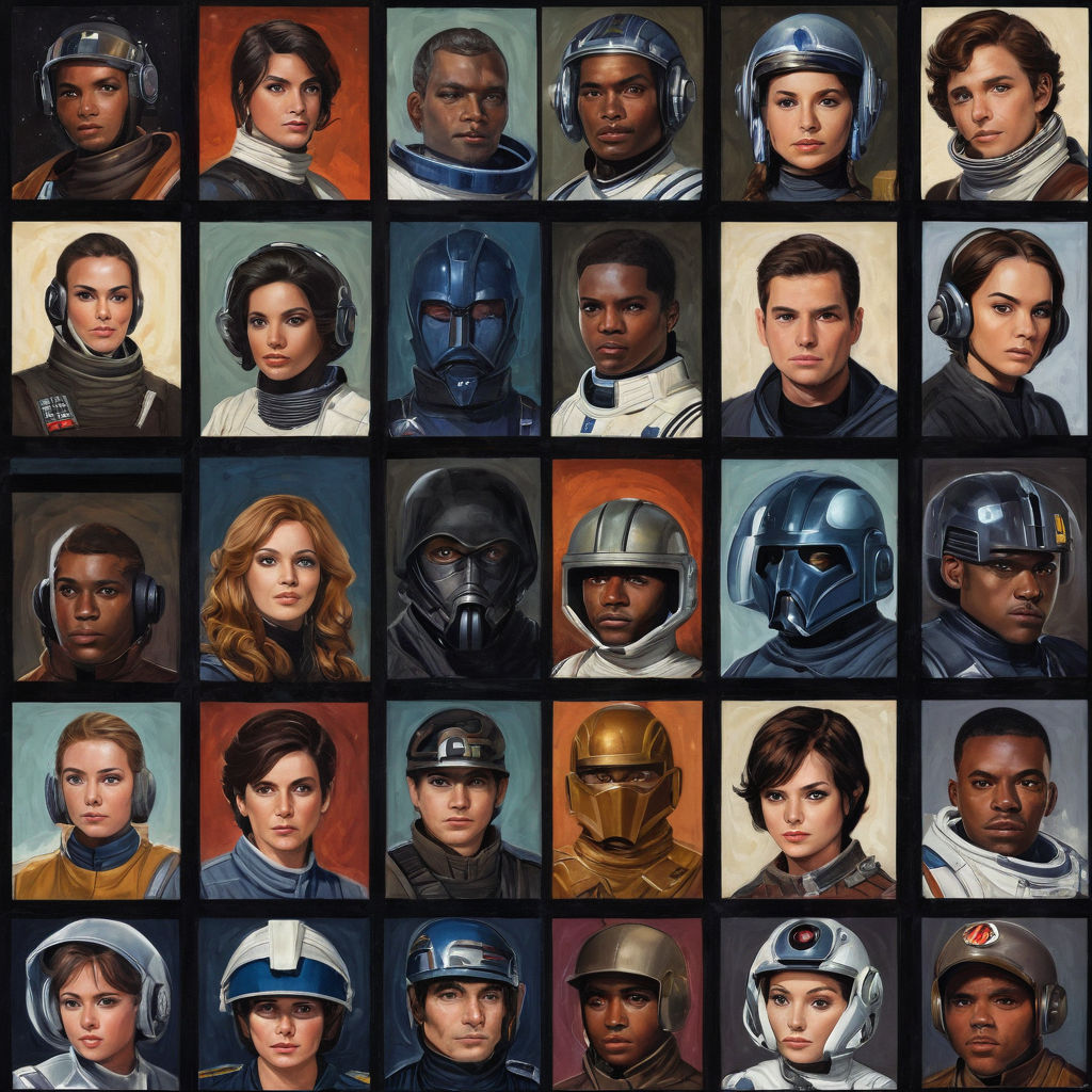 Space opera portraits by Macek Vzaklju - Playground