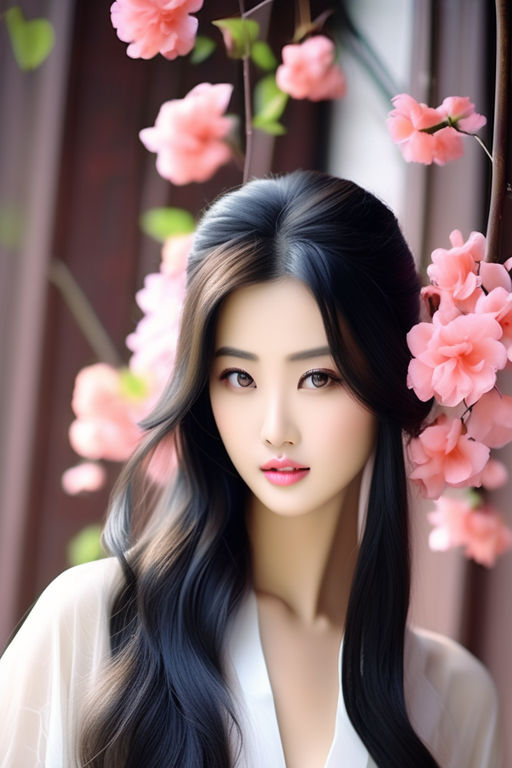 A very clear photo was taken for the most beautiful Asian fe... by ...