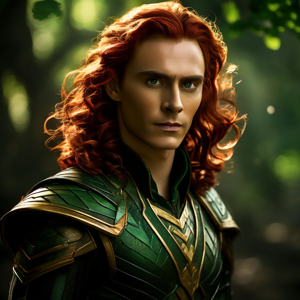 Marvel loki with red hair and green eyes by lyssachuu - Playground