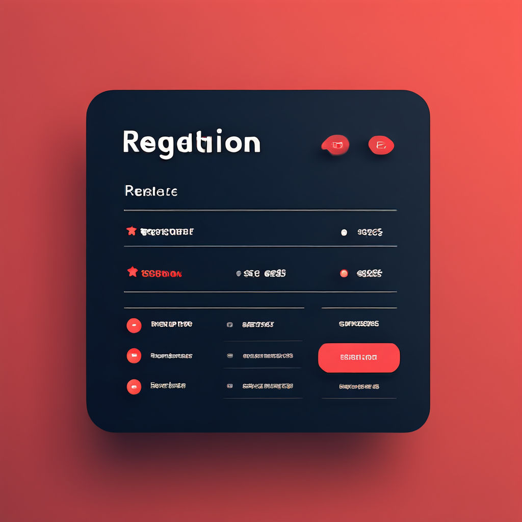 Registration form ui ux design by Mohamed Hajjouji - Playground