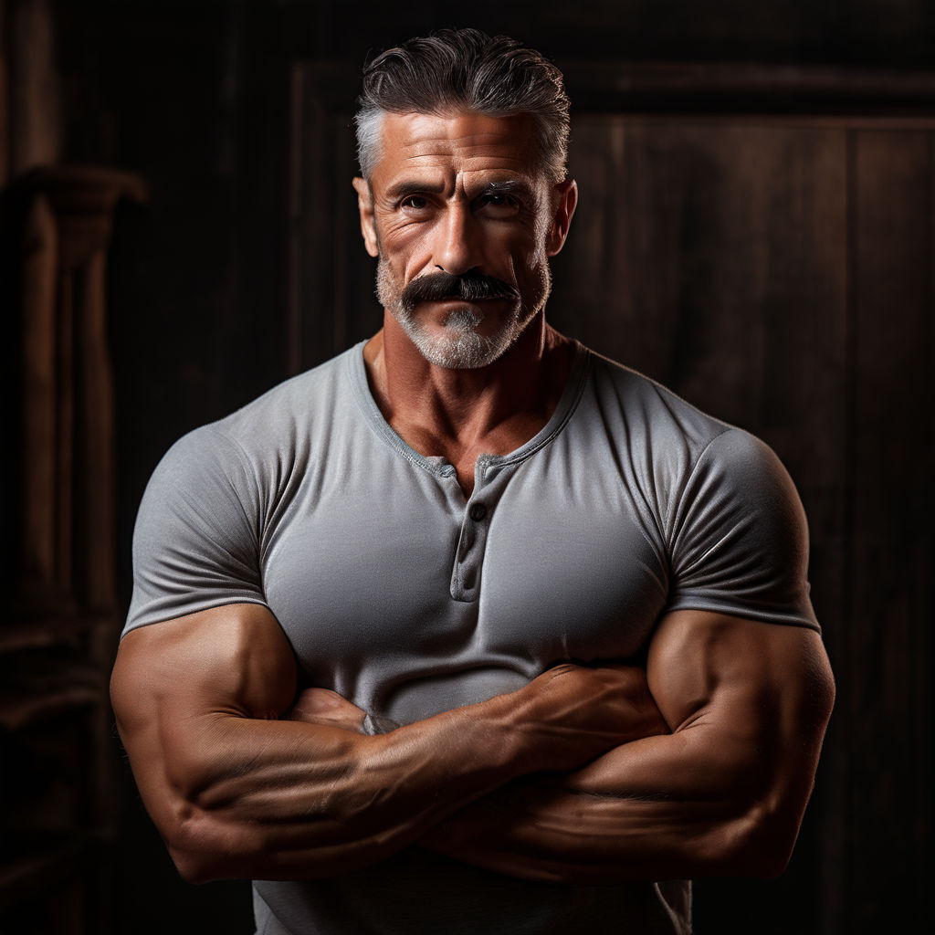 Muscular Italian dad by Alazar - Playground