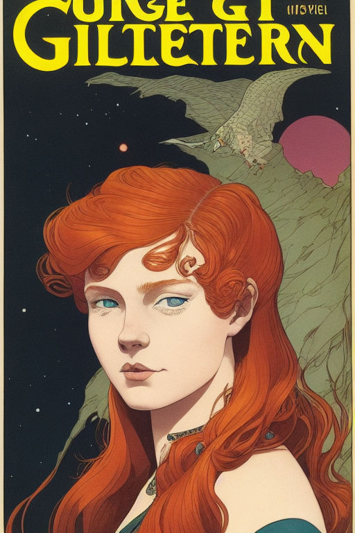 Ilustration of an ginger girl by Vinicius Machado - Playground