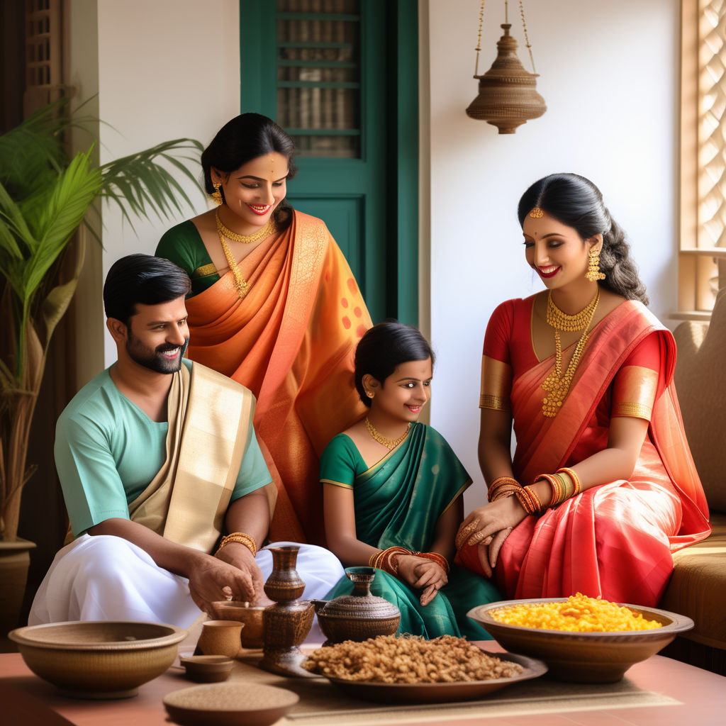 Tamil traditional family in the house by Tamil Factory - Playground