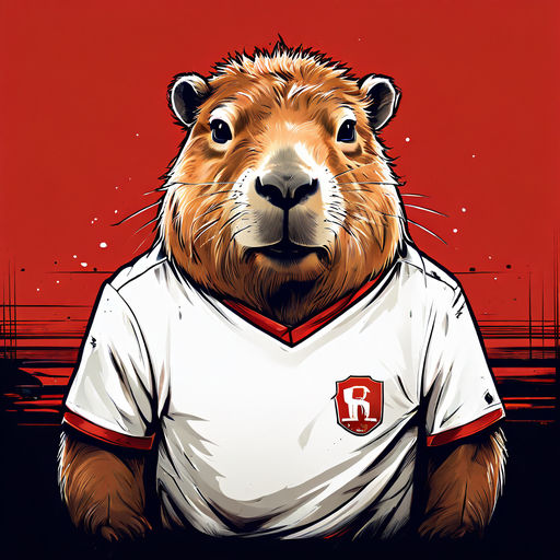 Capybara as a soccer player by Victor Seixas - Playground