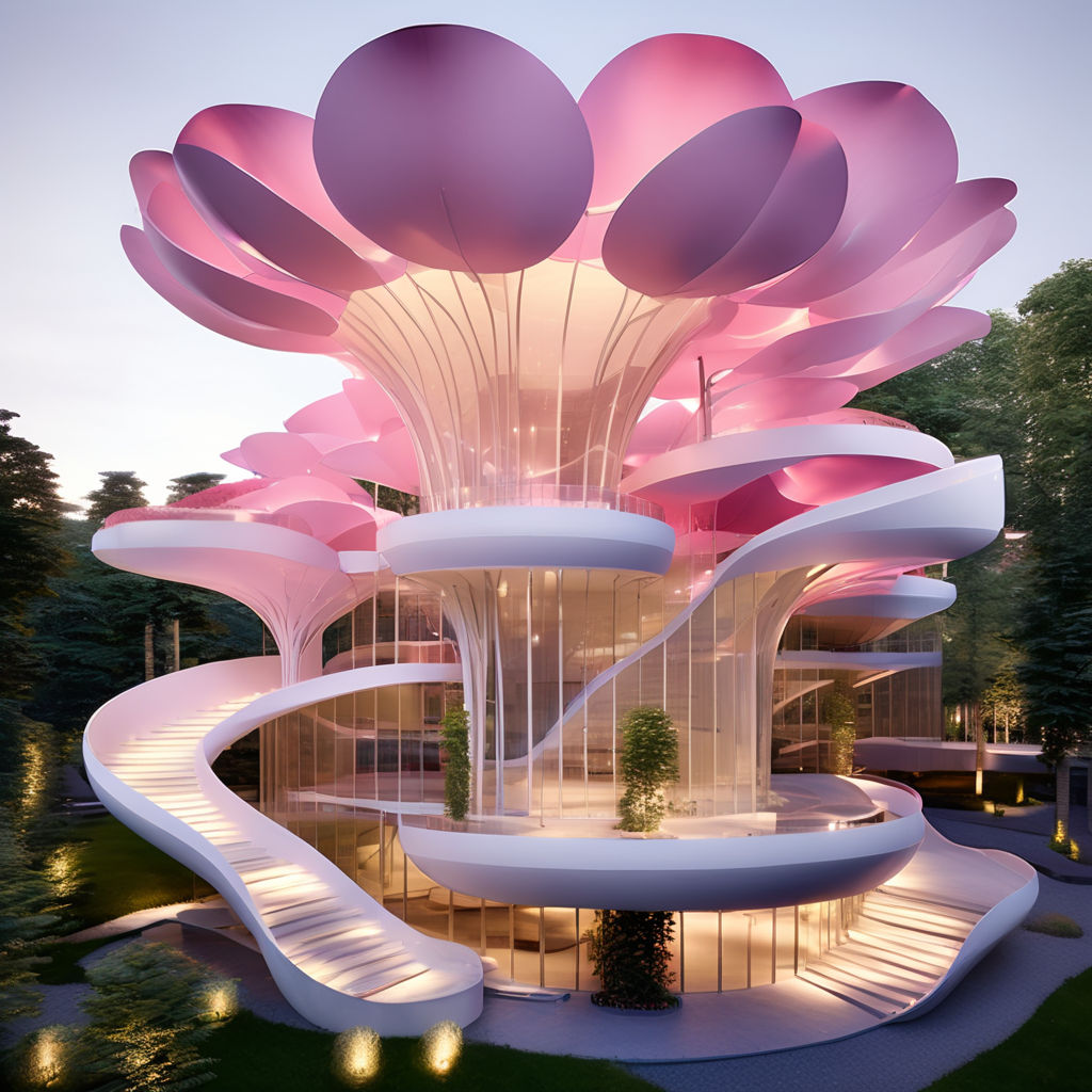 Building that inspired by flower petal by Subscription Junkies - Playground