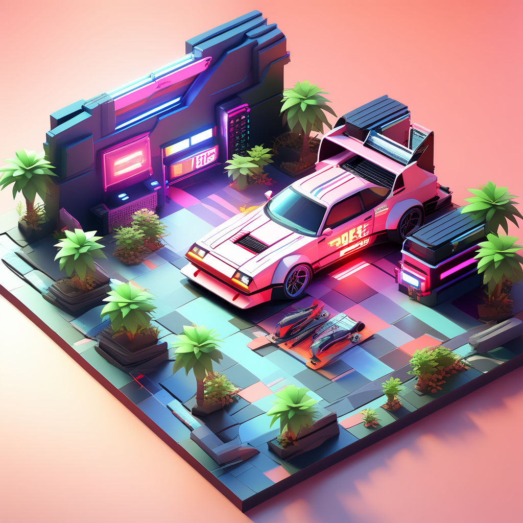 A 80s racing game by Rodrigo Alves - Playground