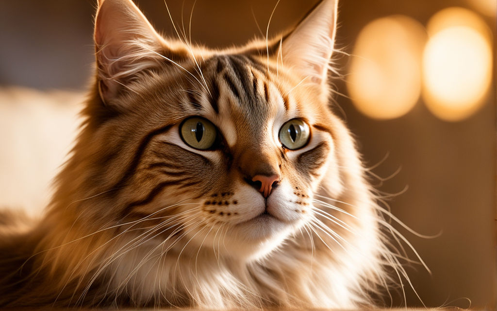 Photorealistic human-cat hybrid basking under soft lighting by Кирилл ...