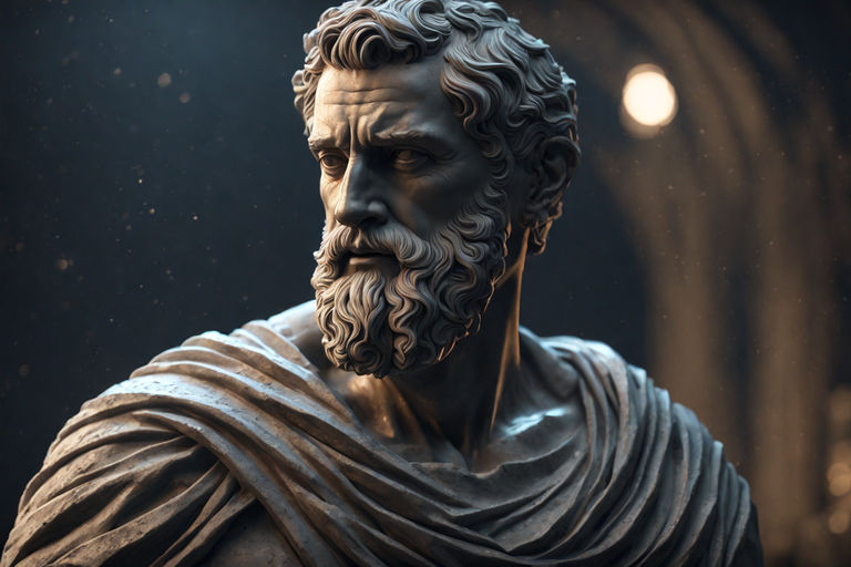 Statue greek stoicism by Luna Martinez - Playground