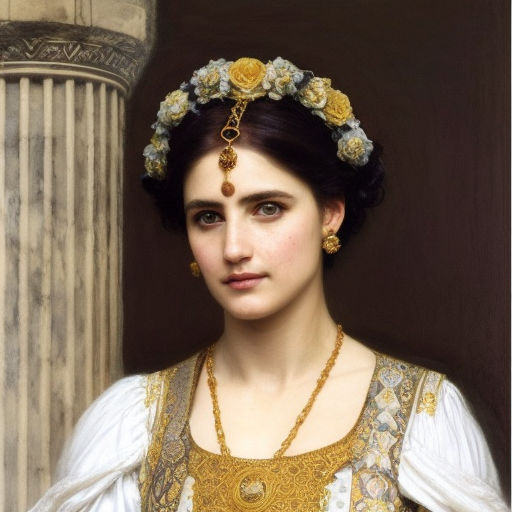Beautiful and romantic prietress in ancient greece clothes w... by anne ...