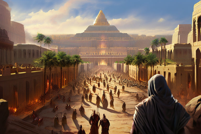 The big beautiful city of Babylon. Times BC. Rich Babylonian... by ...