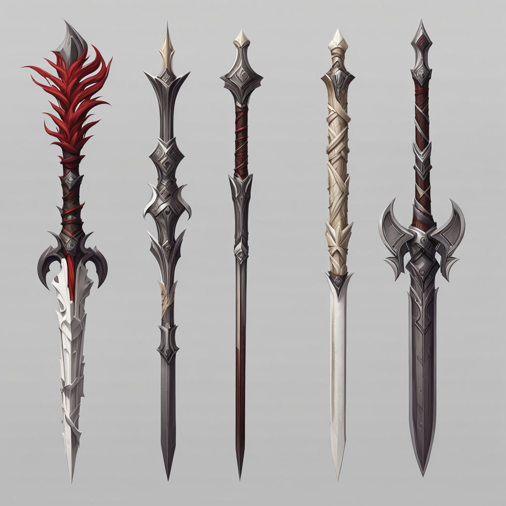 Create concept art for organic melee weapons by Z - - Playground