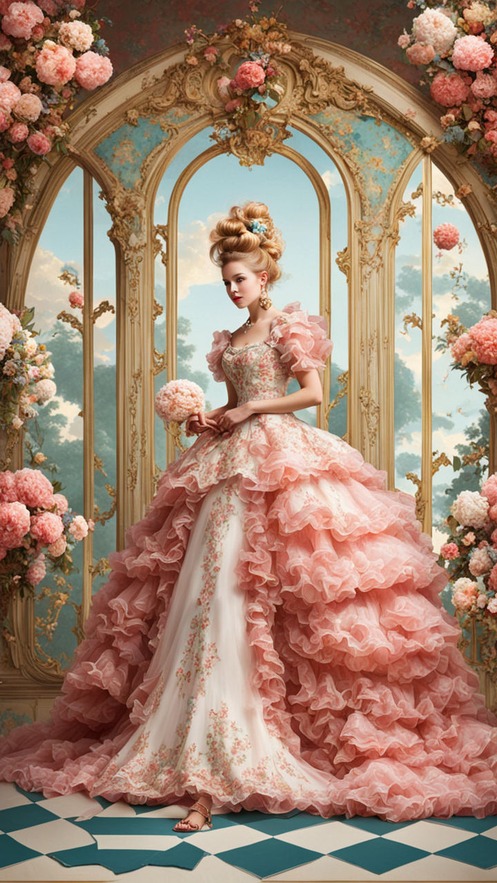 This prompt captures the whimsy and charm of Rococo by Andy Ram ...