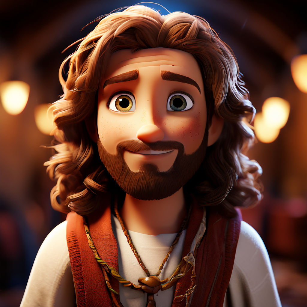 A Jesus in a pixar style by Jerónimo Vazquez - Playground