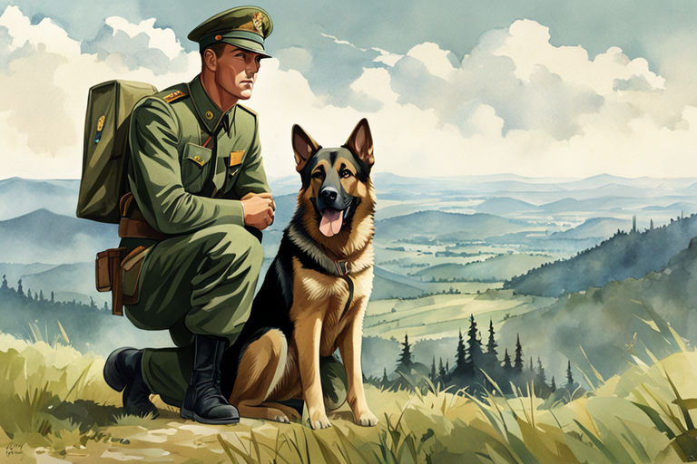 Soviet soldier border guard by Мария Пашковская - Playground