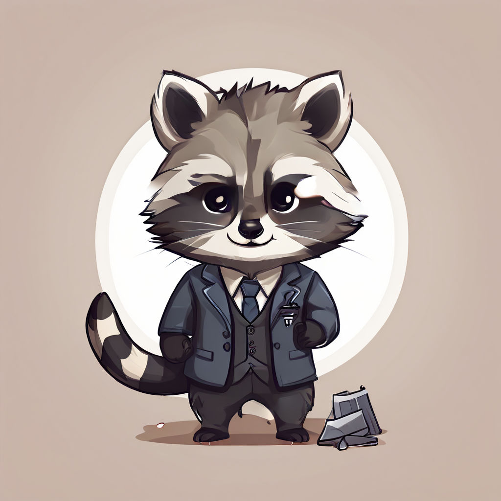 Chibi raccoon by Alejandro Guzman - Playground