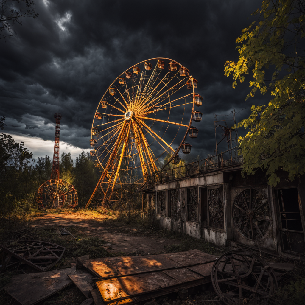 Abandoned Pripyat amusement park by Anna Hälinen - Playground
