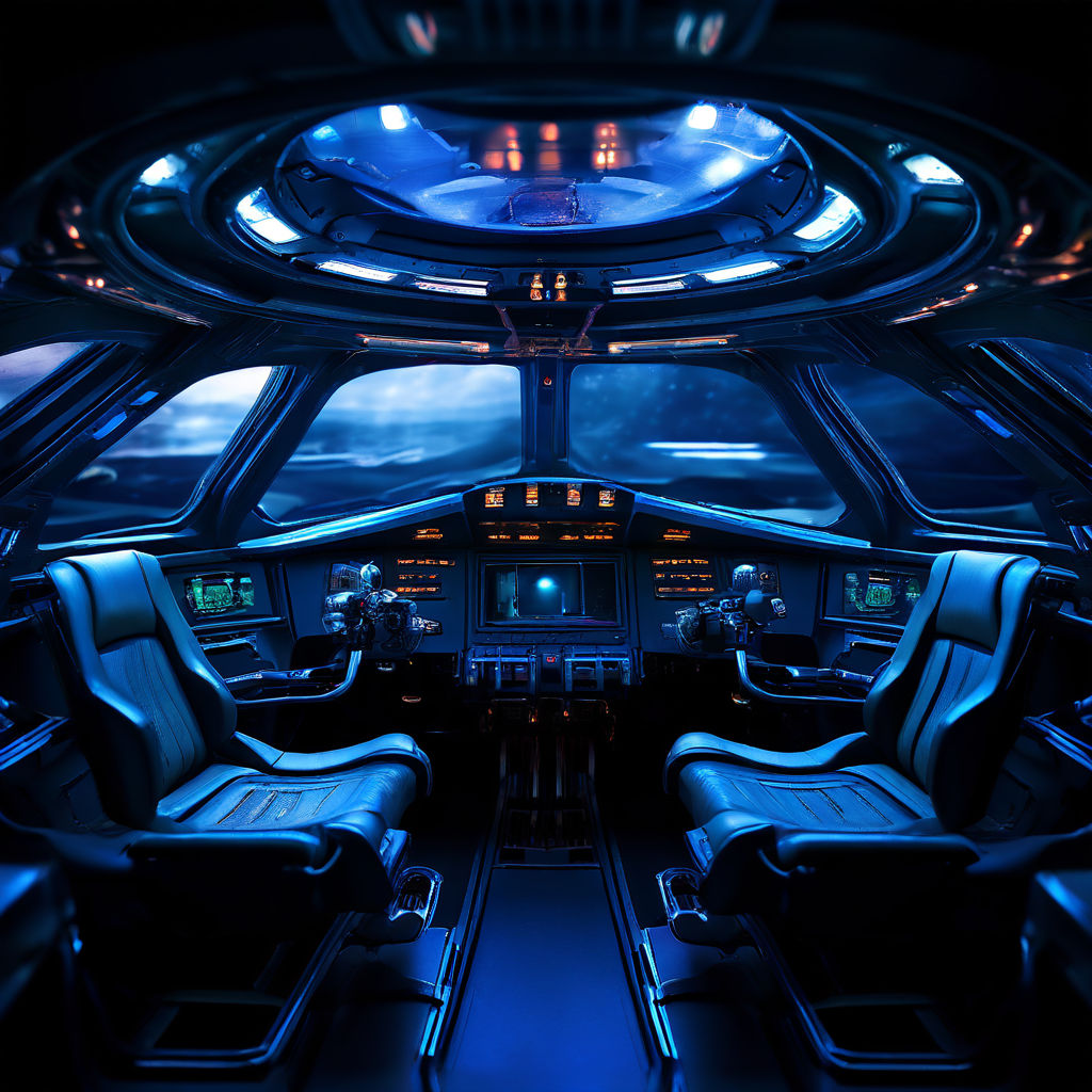 Inside of a higly advanced detailed flying saucer by Tapio Kangas ...