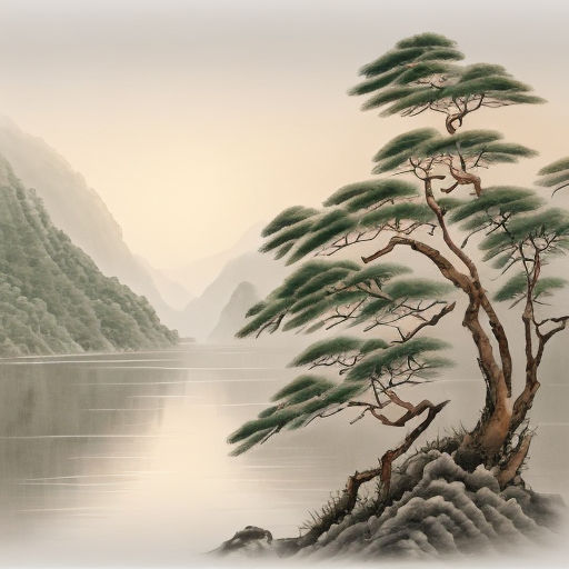 A river across Taishan mountains by عبدالرحمن الحجار - Playground