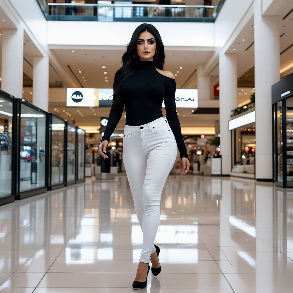 Realistic full body model portrait by Alaa Alju'bas - Playground