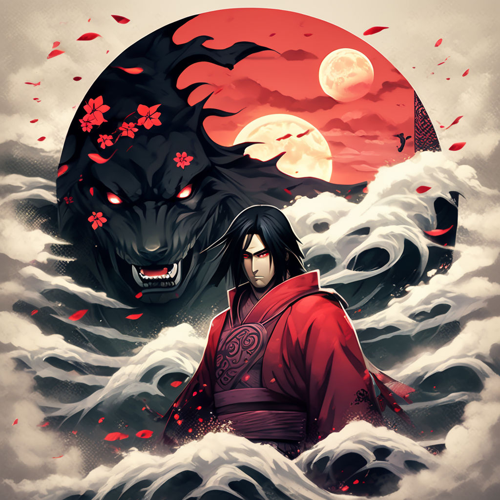 Create an image of itachi of naruto using susanoo by Marcos Alexandre - Playground