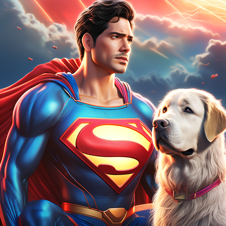 Superman and superdog by Jacque Montague Raymer - Playground