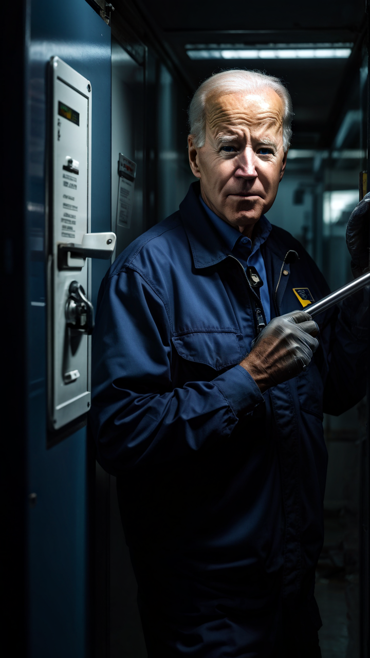 Joe Biden as a clandestine janitor by TheRealEmpowerMent - Playground