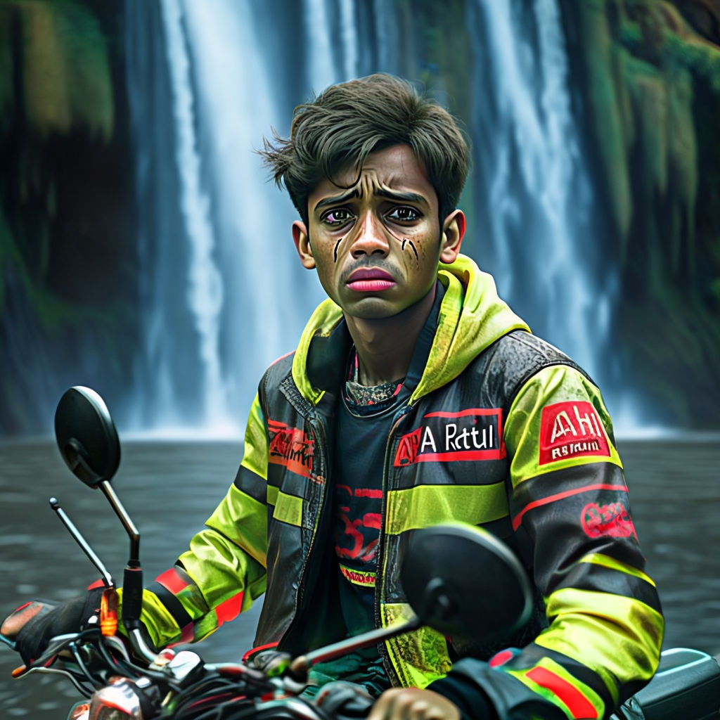 Create a realistic of 22 years old bangladeshi boy in sad an... by AH ...