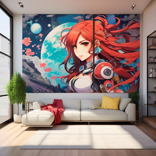 Modular wall paintings in anime style by Albert 56 - Playground