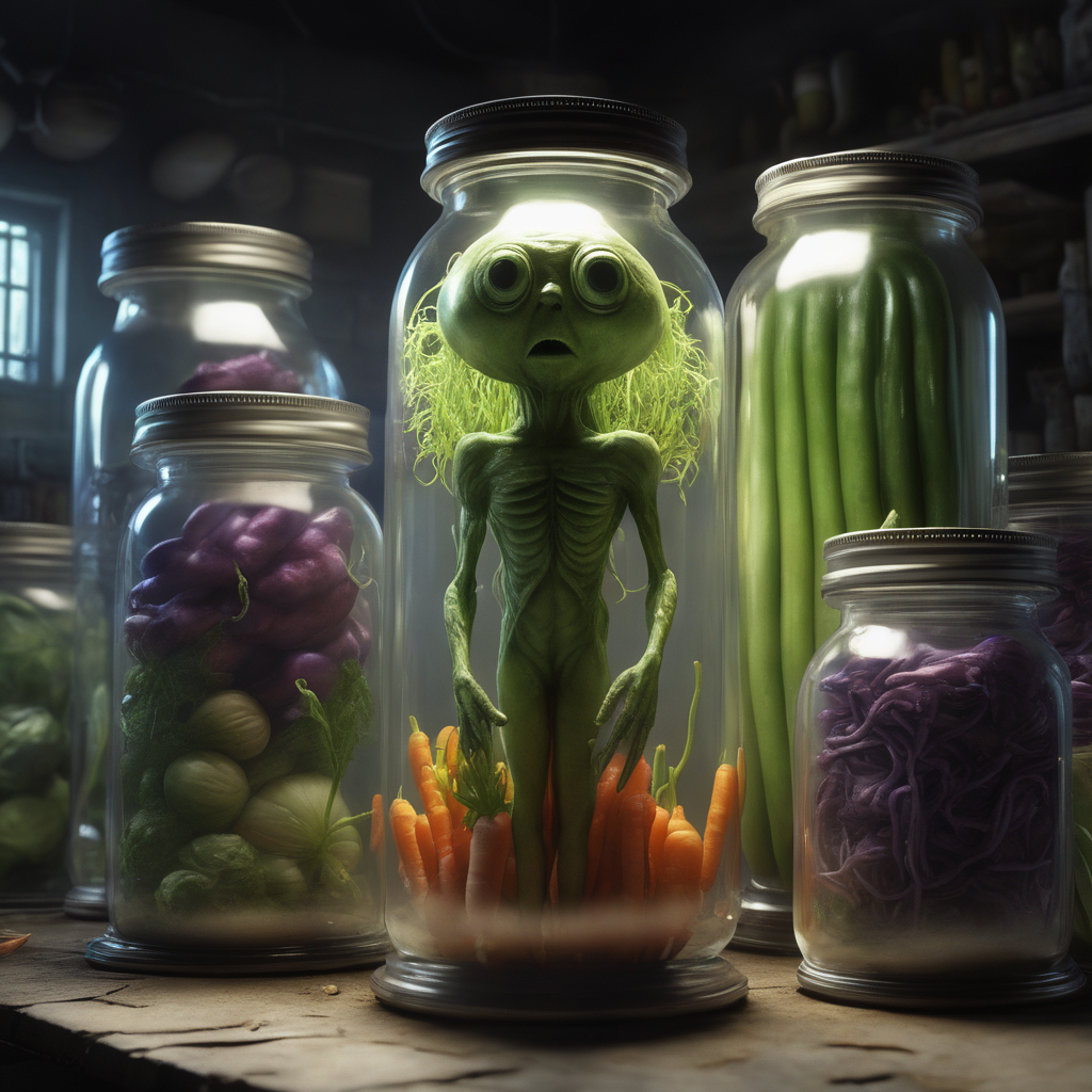 Vegetable alien in jars by nnoiz Papp - Playground