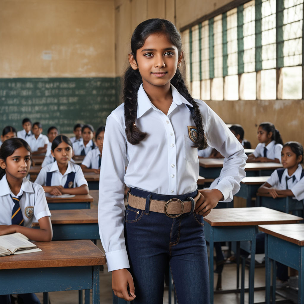 Beautiful Indian 12 year old school girl by Jun yongwoo - Playground