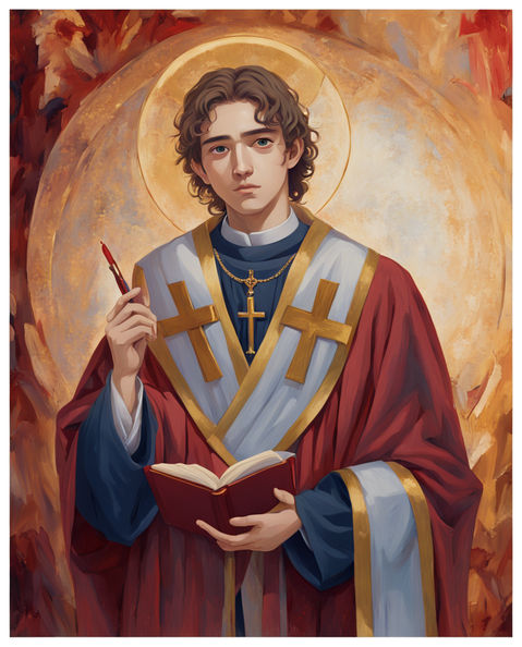 A Catholic Icon Anime Style image of a Blessed Young 20 year... by Pete ...
