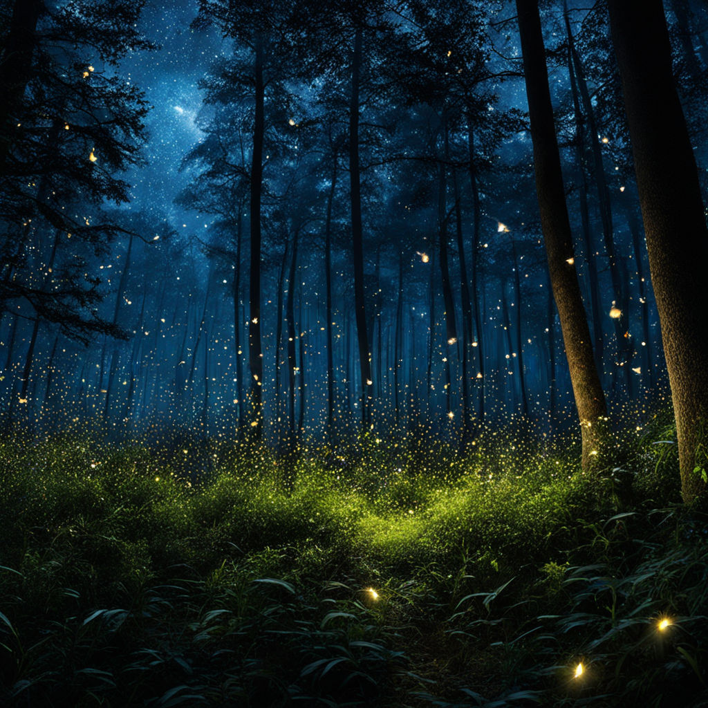 Night forest by Luis Cabello - Playground