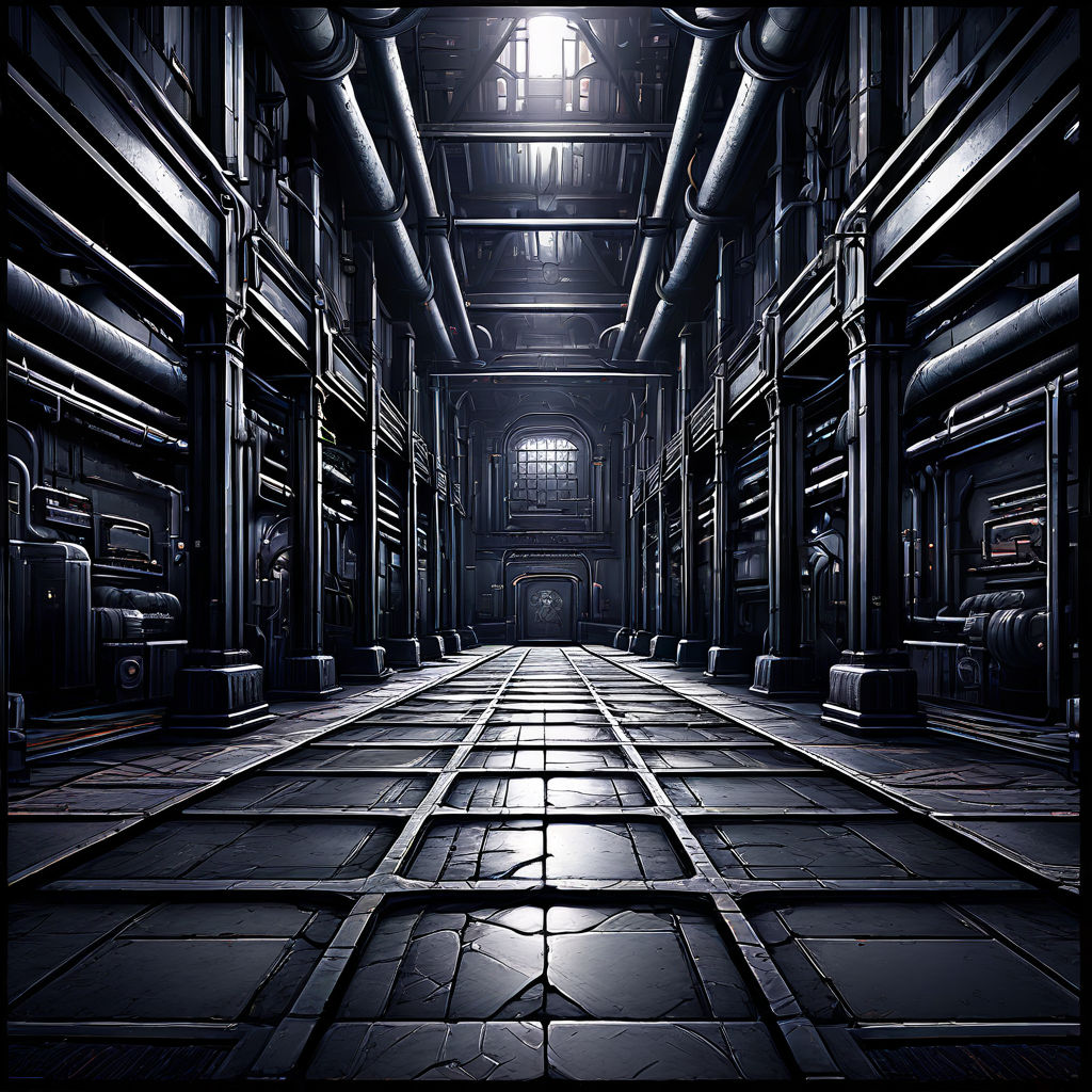 Grayscale factory floor tiles by Doğukan Atlıhan - Playground