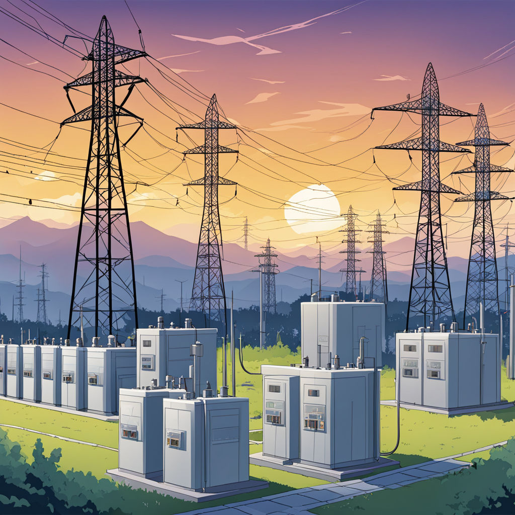 Cartoon image with electric substation by Radu Opreanu - Playground