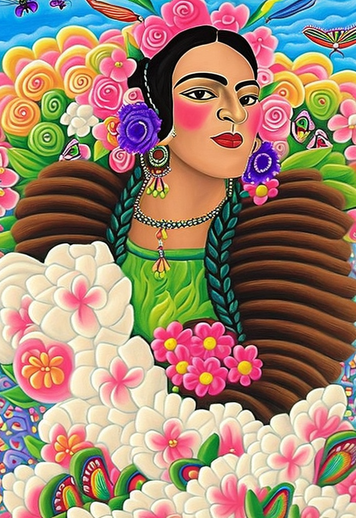 Art Fusion Study: Frida Kahlo's work was influenced by Mexican folk art ...