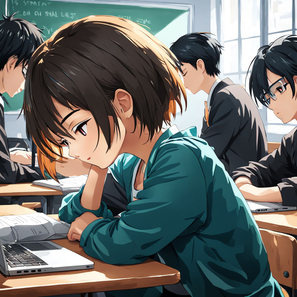 Cute young girl with short hair by calin shao - Playground