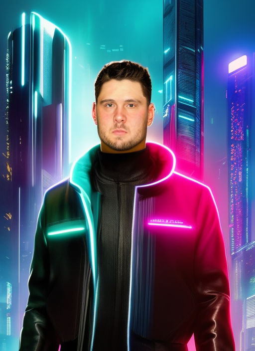 Cyberpunk, neon city by Mike Feist - Playground