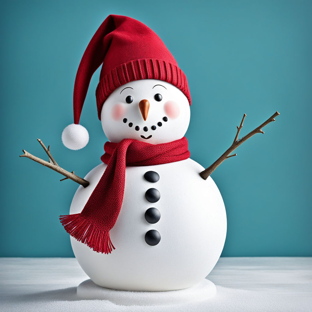 A vintage-inspired snowman with a Christmas cap by Ashish yadav ...
